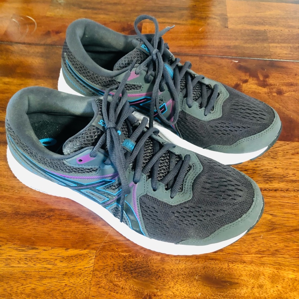 New Rare Aqua Charcoal And Lavender Color Asics Gel C… - Gem